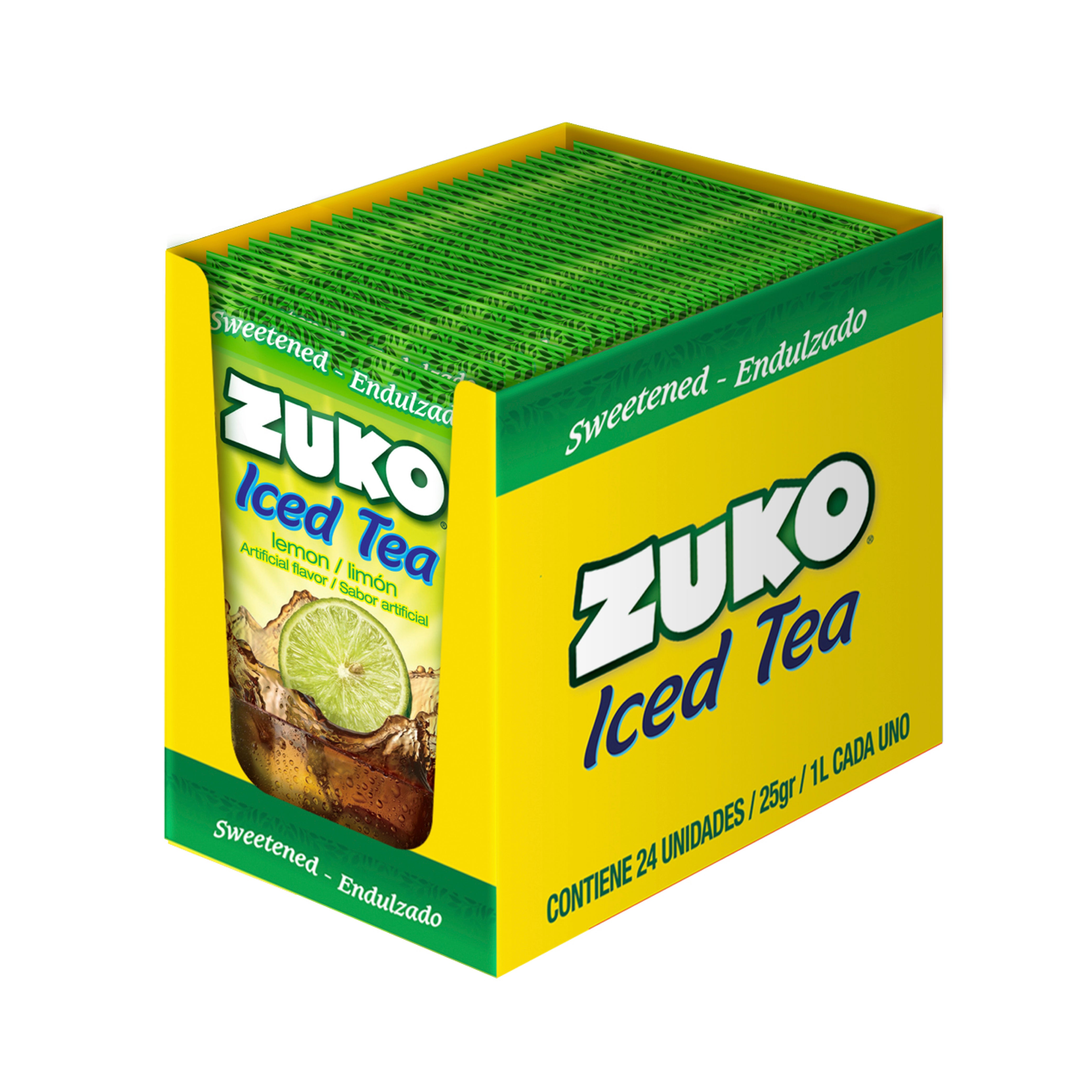 Zuko Lemon Tea 0.9 Oz - 24 ct - Cordialsa USA