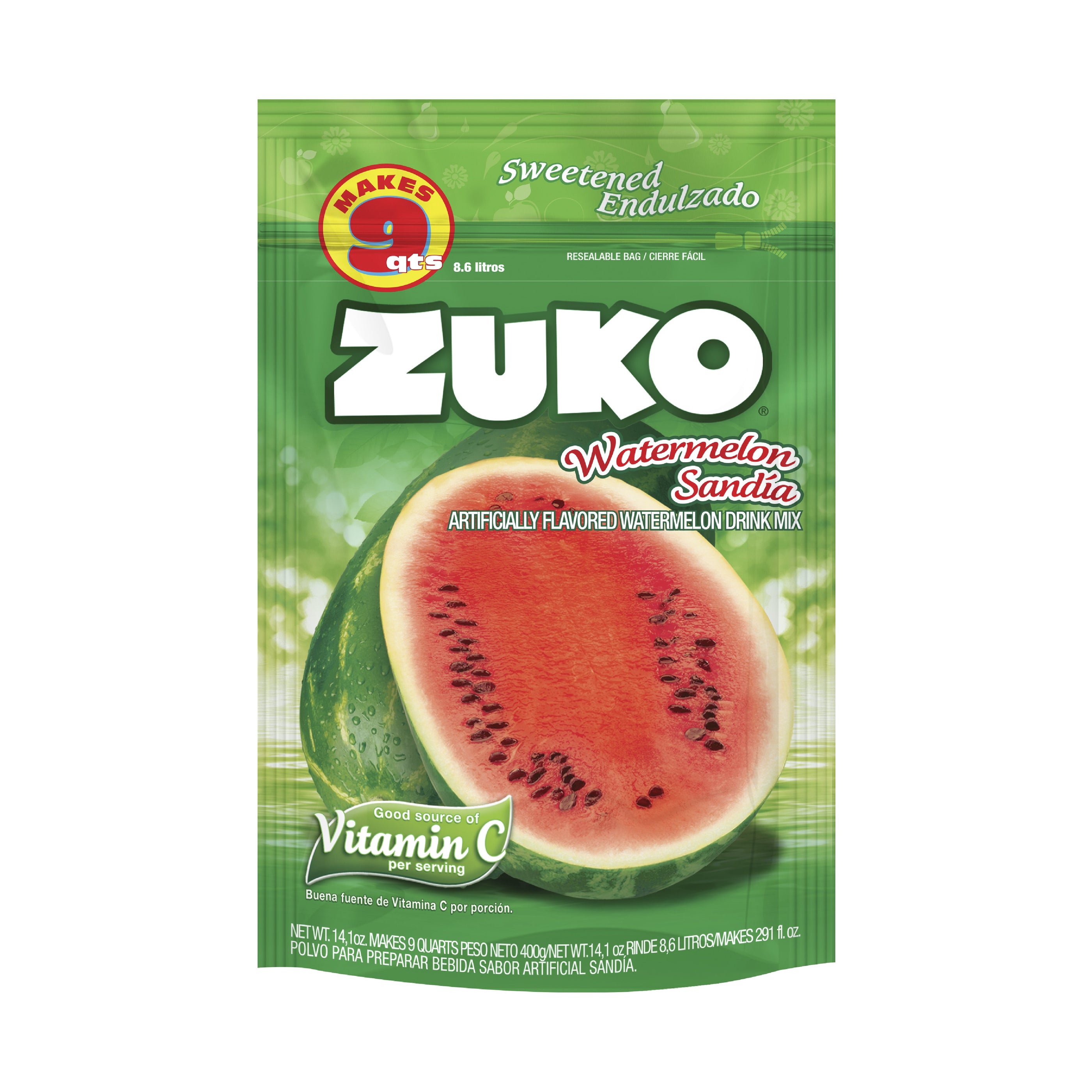 Zuko Drink Mix Watermelon Family Pack, 14.1 oz — Cordialsa USA